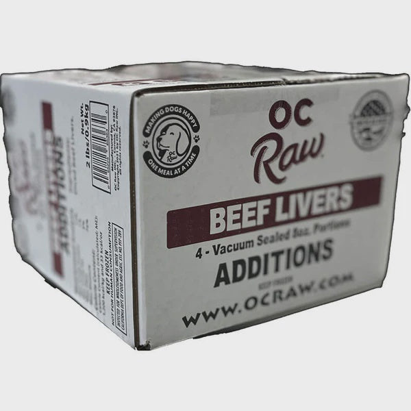 OC Raw Frozen Beef Liver - 2lb Box