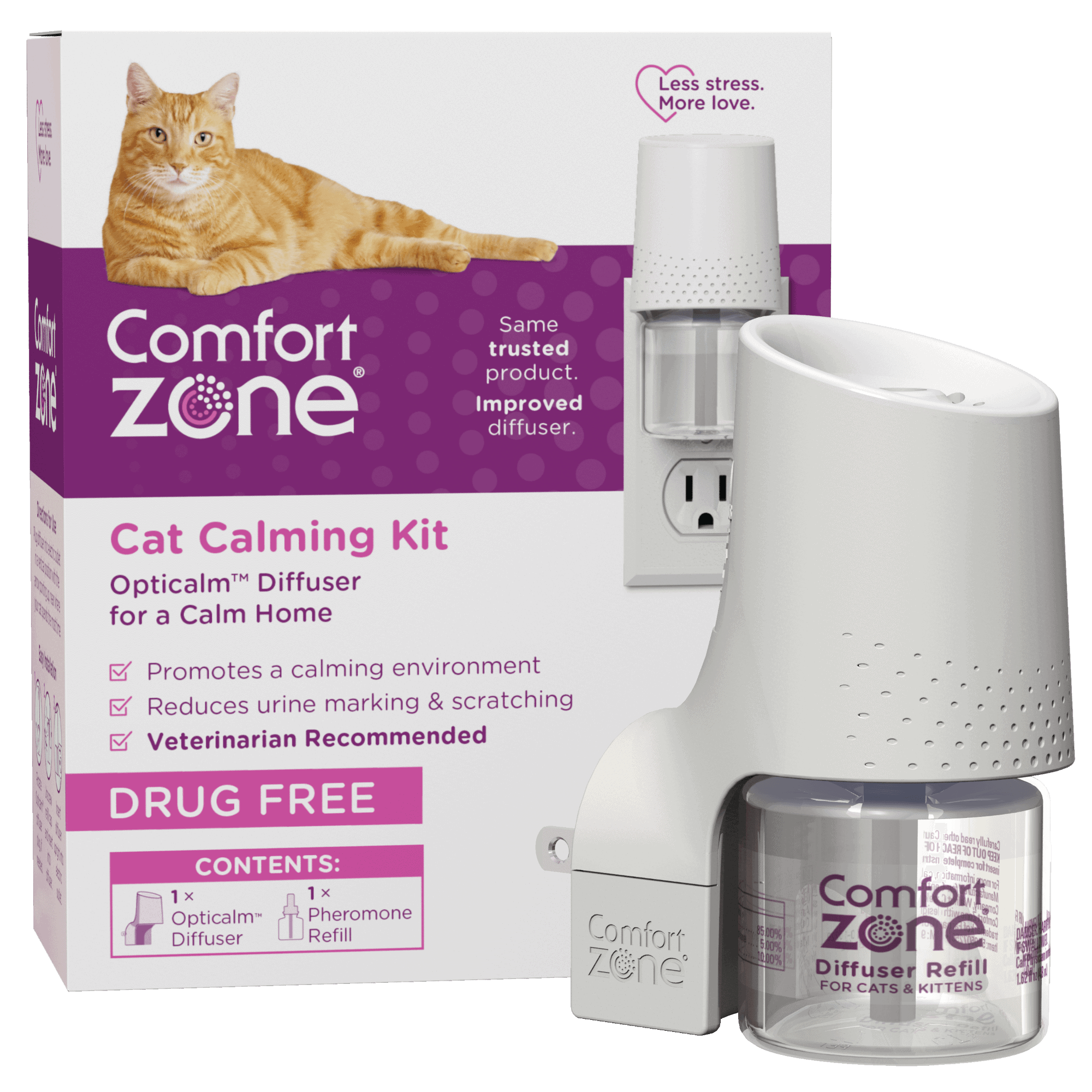 Comfort Zone Cat Calming Diffuser Kit