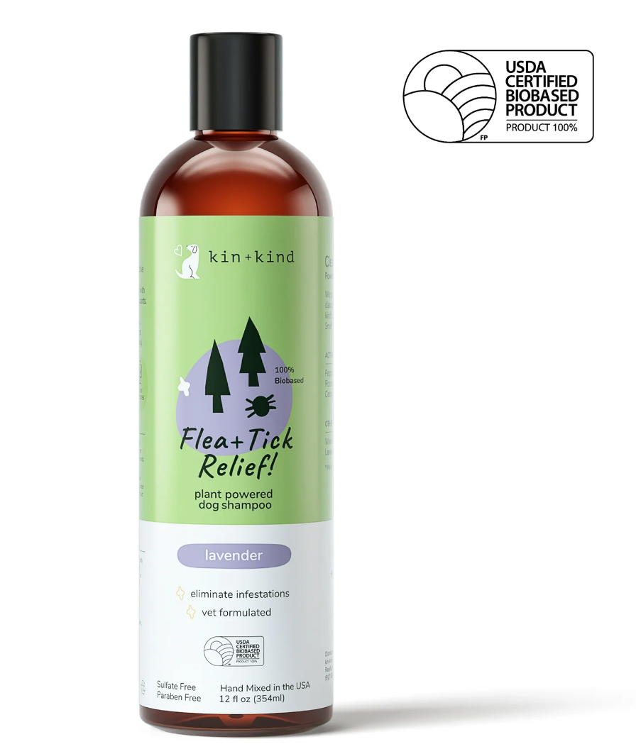 Kin + Kind Flea+Tick Lavender Shampoo (Dog)