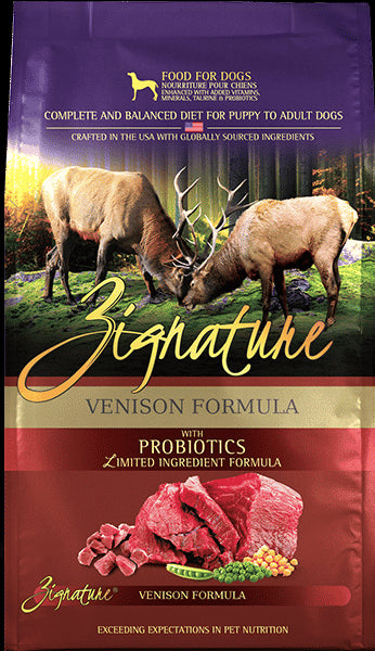 Zignature Grain Free Venison Kibble