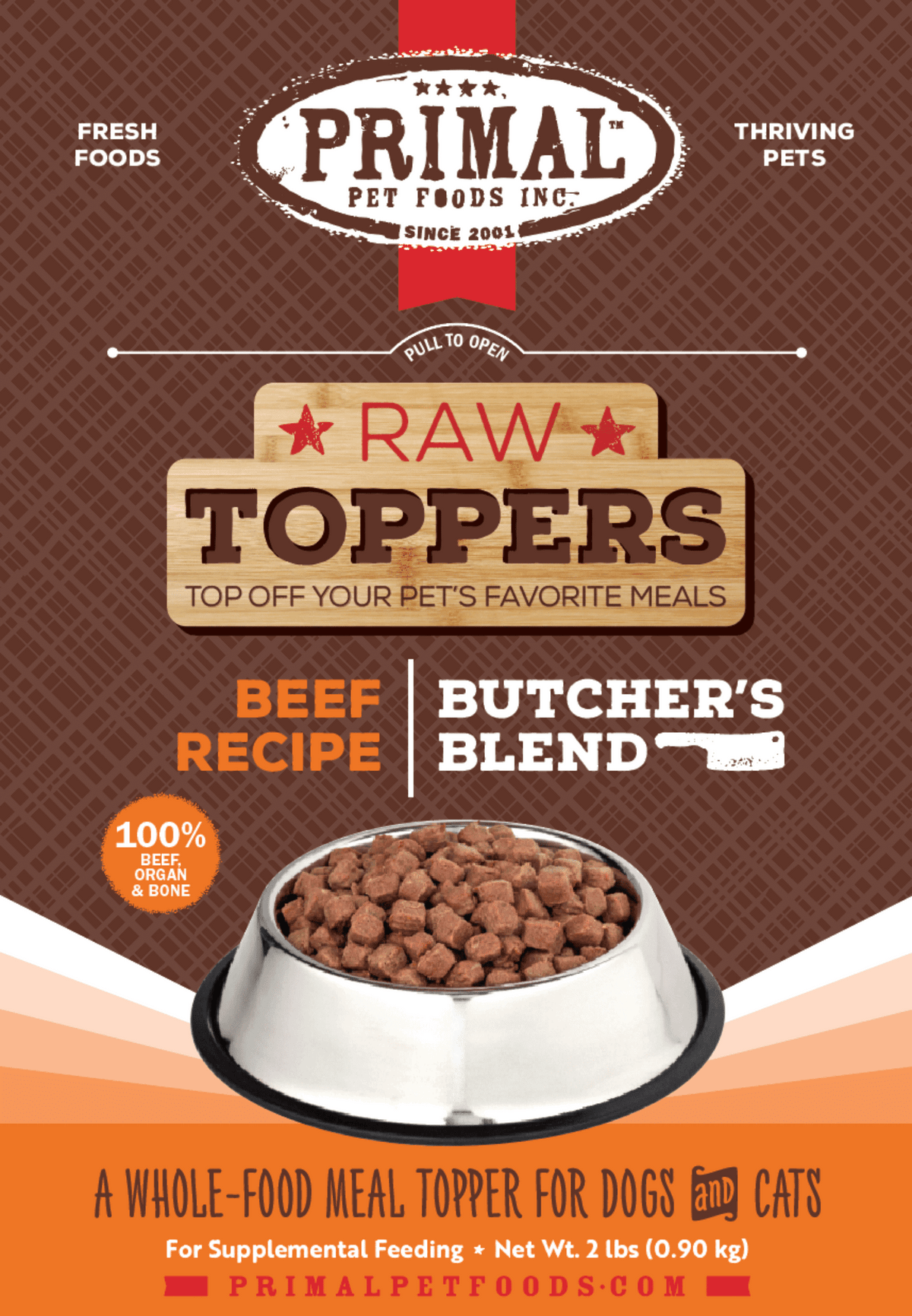 Primal Raw Toppers Butcher's Blend