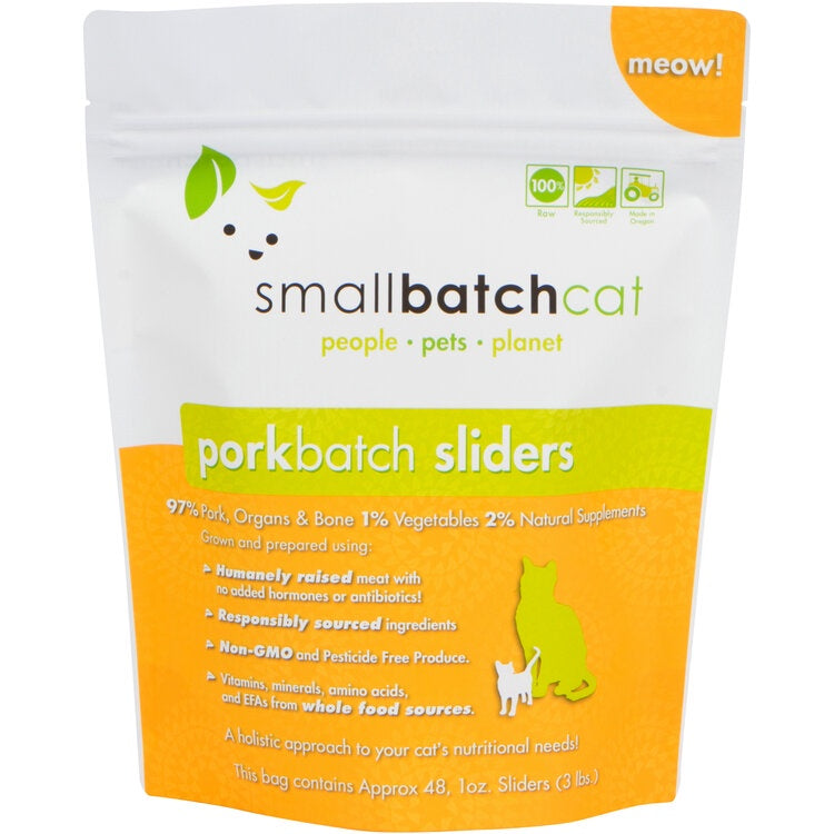 SmallBatch Frozen Pork Sliders for Cats