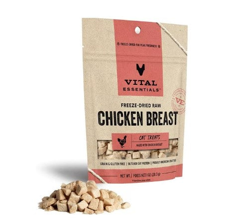 Vital Essentials Chicken Breast Cat Bites 1oz