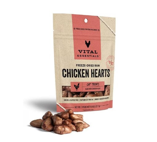 Vital Essentials Freeze Dried Chicken Heart 3.75 oz