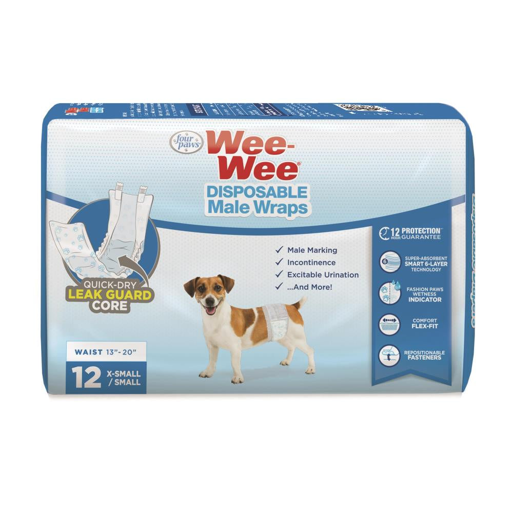 Wee-Wee Disposable Male Wraps